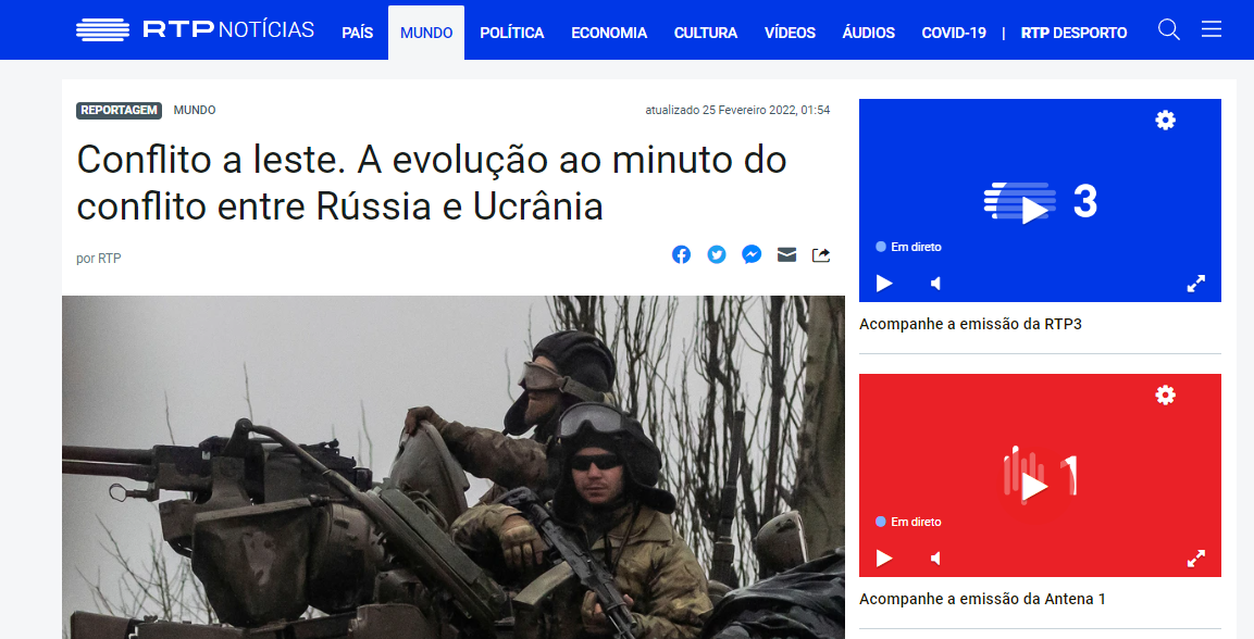 Público atribui prémio ao site da RTP Notícias | Extra | RTP