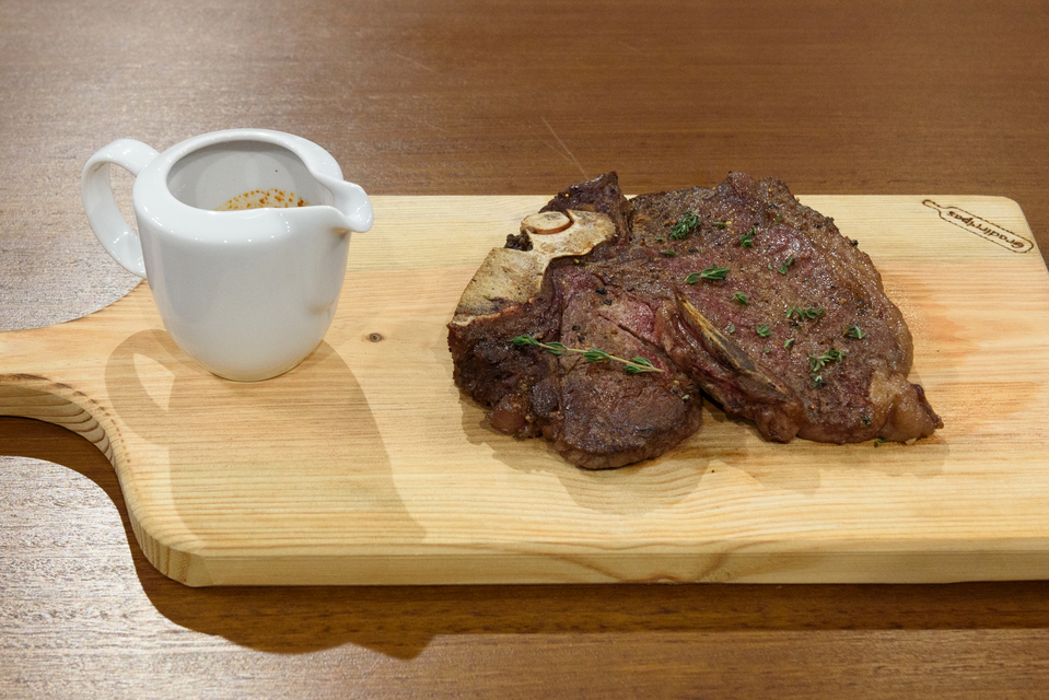 Bife T-Bone com vinagrete - Masterchef