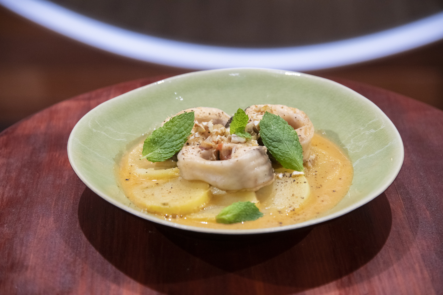 Safio estufado com castanha - Masterchef