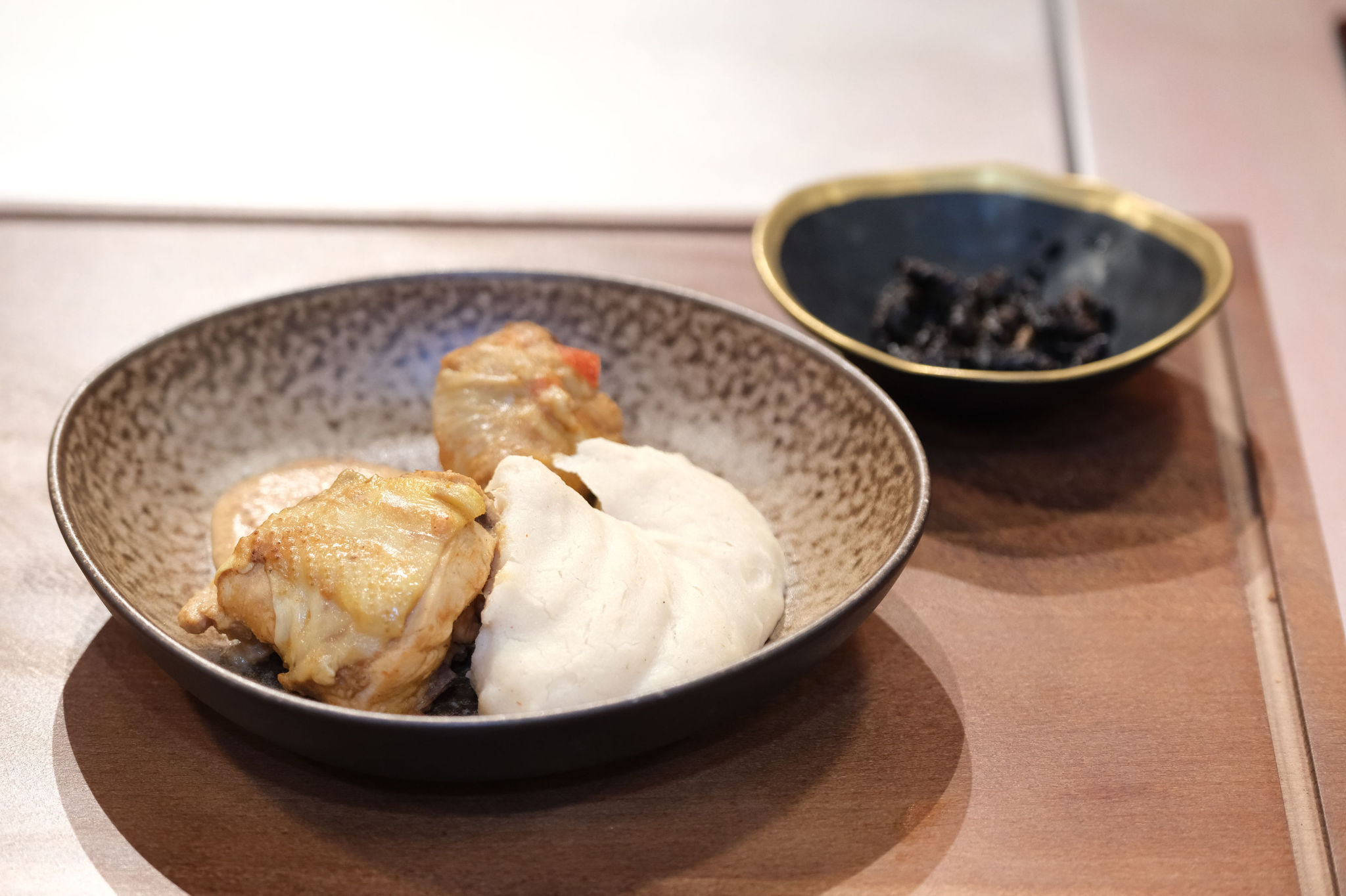 Frangola com crocante de catatos - Masterchef