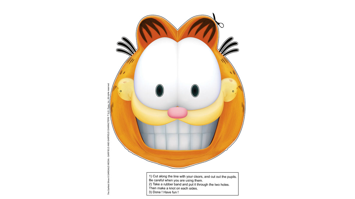 Mascara-te de Garfield sorridente | Zig Zag | RTP